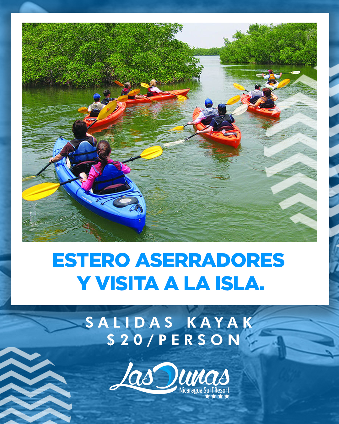 KAYAK TOUR - Las Dunas Surf Resort
