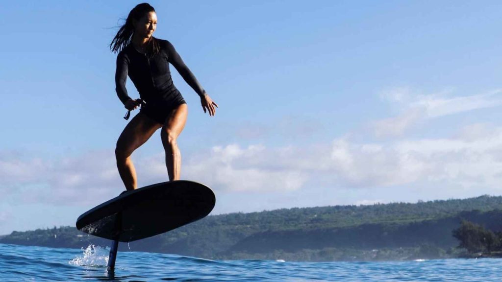 The electric surfboard: Will allow you to surf even without waves.